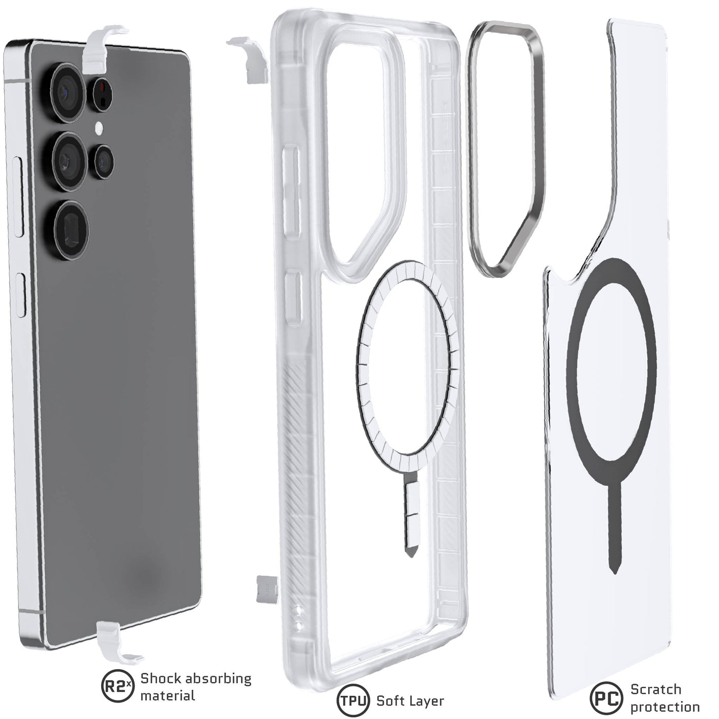Samsung Galaxy S25 Ultra Clear Case with MagSafe — GHOSTEK